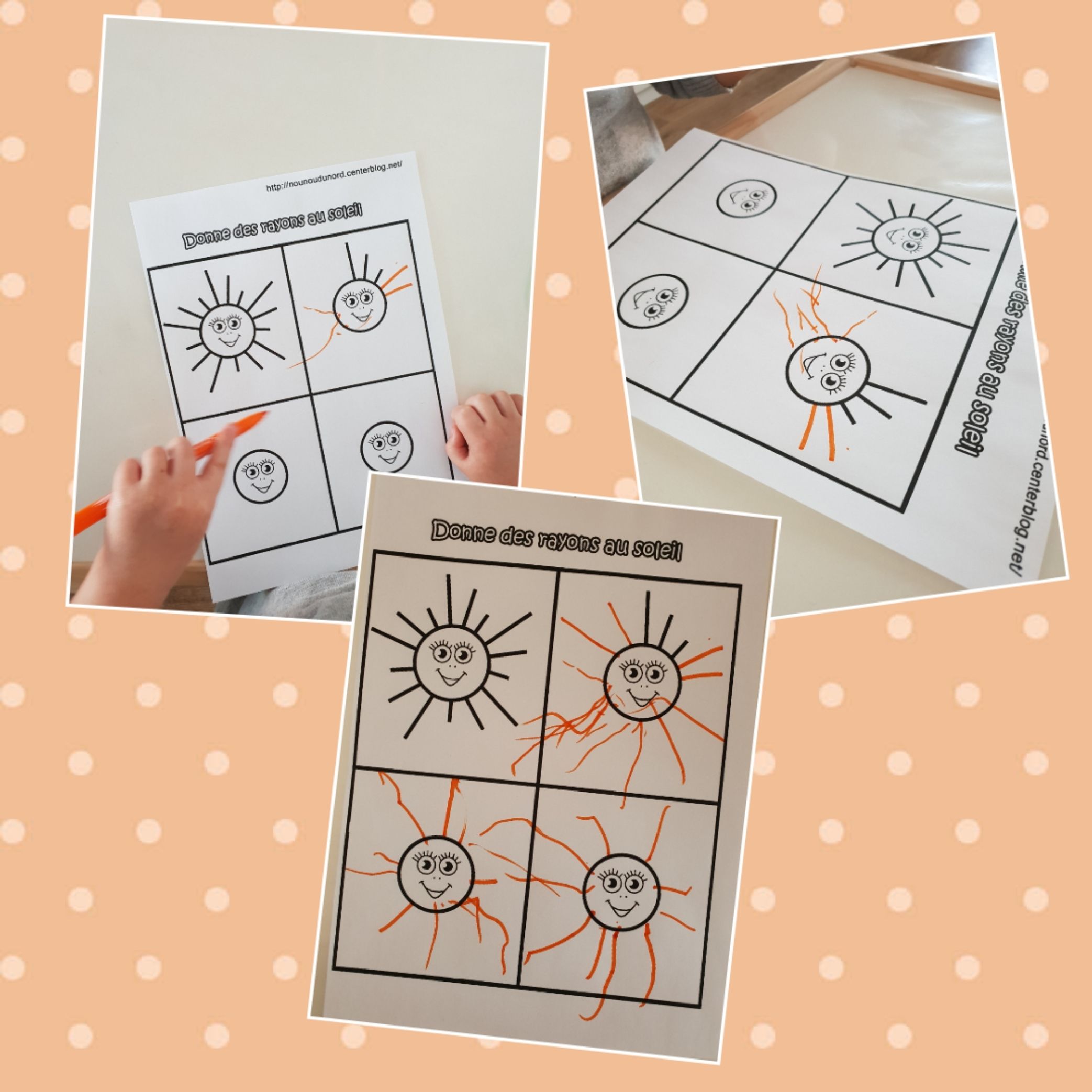 Les rayons du soleil